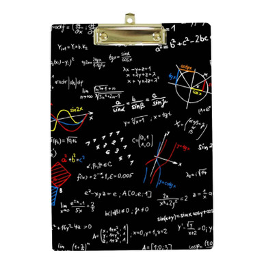 Plastic Clipboard A4 Letter Size, Colored Math Formula Doodle ...