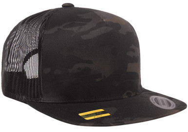 Yp Classics Yupoong 5 Panel Classic Trucker Cap (Multicam Black ...