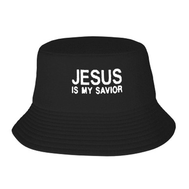 Jesus is My Savior Bucket Hat for Women Men Black Summer Travel Hats ...