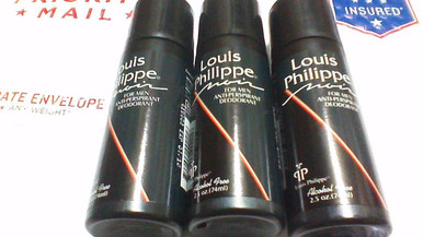3 Louis Philippe For men Anti-perspirant Deodorant Noir Scent 2.5 OZ ...