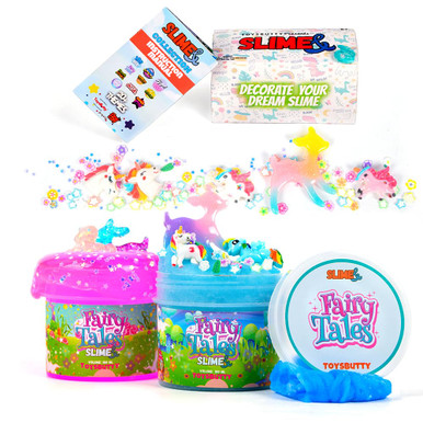 ToysButty 2 Slime Pack Clear Crystal Slime & Cloud Slime Kit for Girls ...