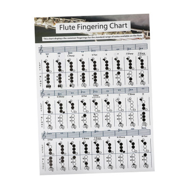 Toyvian Flute Chord Fingering Flute Notes Chart Bass Guitar Chord Chart ...