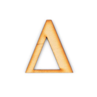 1 Pack Official Greek Wooden Letters for Crafts, Delta - 6" Classic ...