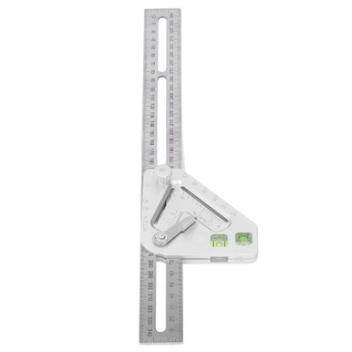 Woodworking Measuring Ruler, Combination Square with Bubble Level ...