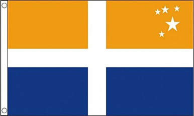 AZ FLAG Scilly Isles Cross Flag 3' x 5' - Isles of Scilly Flags 90 x ...