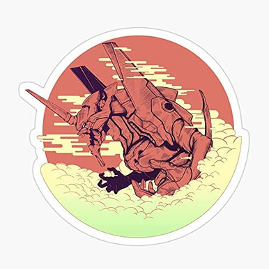 Robot Mecha Nge Eva Evangelion Monster 01 Unit Mech Sticker Decal Vinyl ...