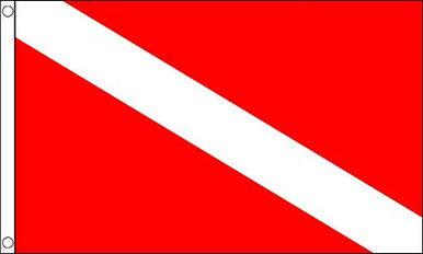 AZ FLAG Scuba Diving Flag 3' x 5' - Underwater Diving Flags 90 x 150 cm ...