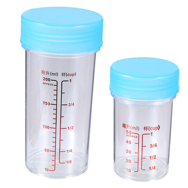 LIFKOME 2 Set Test Tubes Laboratory Clear Sample Vial Test Tubes with ...