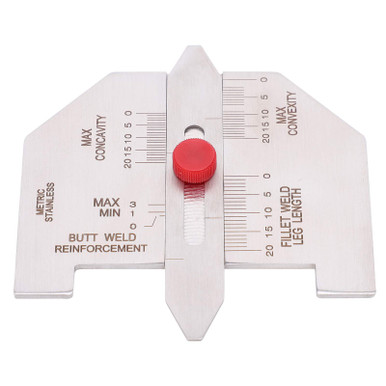 Fillet Welding Inspection Gauge, Stainless Steel Metric Fillet Weld Set ...