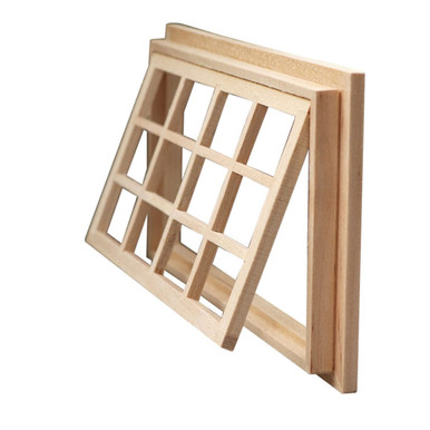 Toyvian Dollhouse Window Mini Wooden Window Miniature Wood Figurines ...