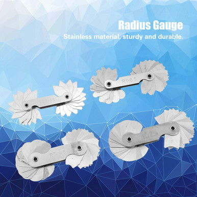 Concave Radius Gauge Portable Silver Fillet Measuring Tool for Checking ...