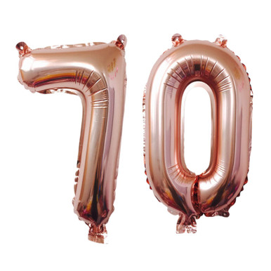 Number 70 Balloons 32 inch Digital Balloon Alphabet 70 Birthday ...