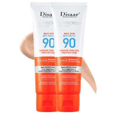 Tinted Sunscreen for Face with SPF 90, Sunscreen Lotion for Face, All ...