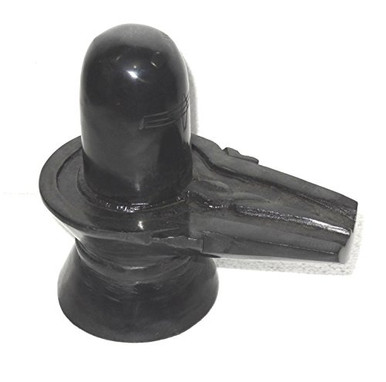 craftslook Black Marble Shivling Shivlingam 2" inch Small Shiv Ling ...