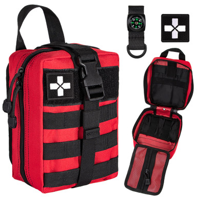 bvya Tactical First Aid Kit Pouch Molle Quick Rip-Away High Capacity ...