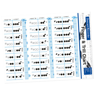 Flute Finger Chart Flute Practicing Chord Fingering Chart Poster Chord ...