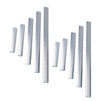 BESTonZON 10pcs Aluminum Ruler Ruler Stamp Drum Measuring Ruler Craft ...