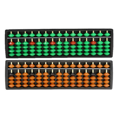 GANAZONO 2pcs 15 file abacus Portable Counting Abacus Traditional ...