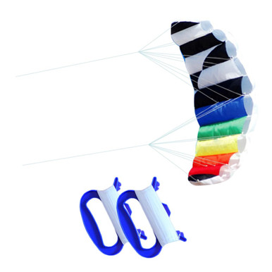 Large Rainbow Kites Dual Line Stunt Kite Kids Adults Outdoor Surfing ...