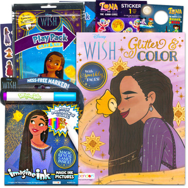Wish Coloring Set with Glitter Coloring Book - Mega Set with Wish ...