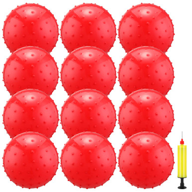 Wettarn 12 Pcs Knobby Balls 7 Inches Sensory Balls Spiky Massage Stress ...