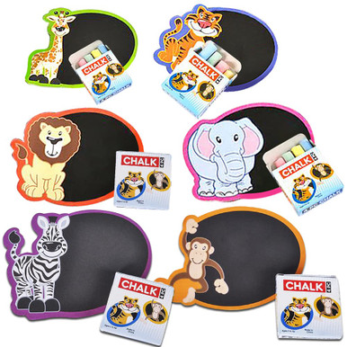 ArtCreativity Safari Animal Chalkboard Sets - Pack of 12-1 Colorful ...