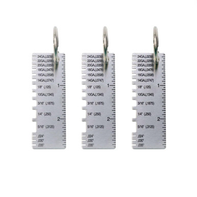 Dnyta 4pcs Stainless Steel Welding Gauge Thickness Measuring Tool Sheet ...