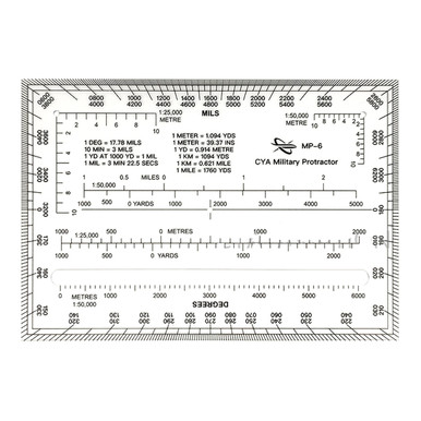 1.2mm Transparent Plastic Military UTM/MGRS Coordinate Scale Map ...