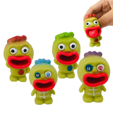 Cute Stick Out Tongue Fidget Sensory Toys 4 Pack Horror Voodoo Doll ...