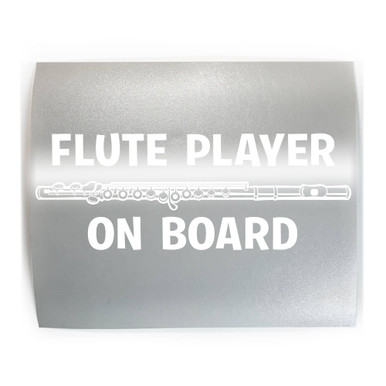 FLUTE PLAYER ON BOARD - PICK COLOR & SIZE - Musical Instrument Musician ...