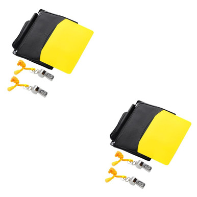 2pcs Set Soccer Referee Gear Referee Cards Referee Kit Yellow and Red ...