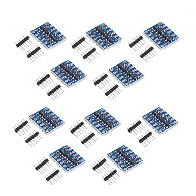 Teyleten Robot 4 Channels Logic Level Converter Bi-Directional Module ...