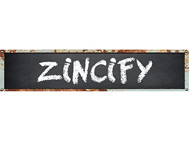 ZINCIFY Rectangle Chalkboard Look with Chalk Style Font Effect 8" Wide ...