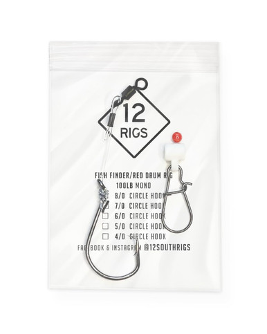 3 Pack 'Hatteras Style' Fish Finder Red Drum Surf Fishing Rigs 100LB ...