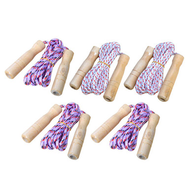 NUOBESTY Paper Crowns Jump Rope 5pcs Exercise Ropes Child Training Rope ...