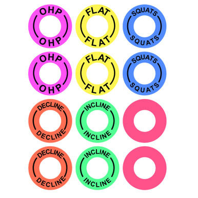 1.5 Inch Power Squat Rack Barbell Magnetic Position Markers Reminders ...