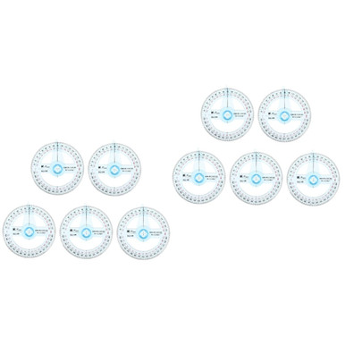 10 Pcs Protractor Circle Ruler Circle Maker Drafting Tools Angle ...