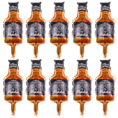 BIEUFBJI 16 Inch Whisky Bottle Foil Balloons Aluminum Balloon Whiskey ...