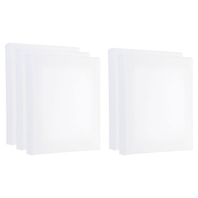 PATIKIL Paint Canvases for Painting, 5 Pack 6x6 Inch Square Wood Frame ...