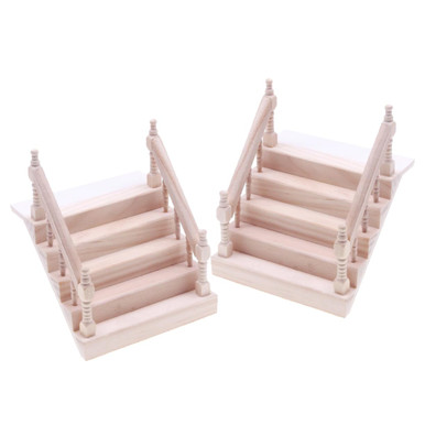 ifundom 2pcs Decor Furniture Mini Stairs Landscape Layout Prop ...