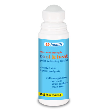 A+Health Cool & Heat Pain Relieving Liquid, Menthol 16%, Maximum ...