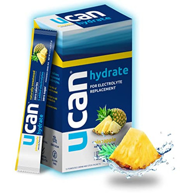 UCAN Hydrate Packets, Pineapple, 12 Count (1.27 Ounce), Keto, Sugar ...