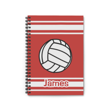 Grandkli Volleyball Player Personalized Spiral Notebooks for School ...