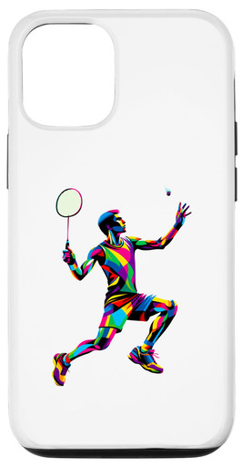 iPhone 13 Colorful Pop Art Badminton Player Shuttlecock Badmintoner ...