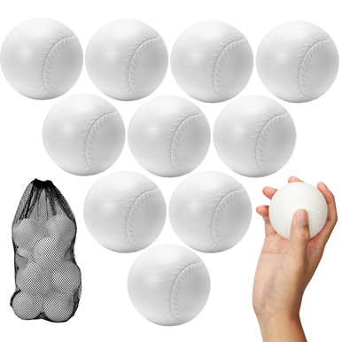 Plastic T Balls 12 Toddler Baseballs Replacement T-Ball Set Kids ...