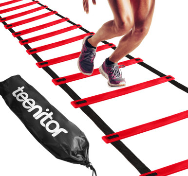 Teenitor Agility Ladders, 13 Rung Agility Ladder Speed Ladder Footwork ...