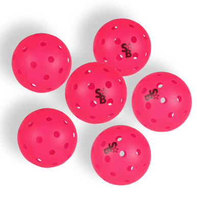 SB Pickleball Balls 6 Pack | Supra-40 Holes Outdoor Pickleballs | Built ...