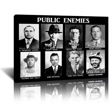 Mafia Posters Gangster Mobster wall art Mob Boss Canvas Vintage ...