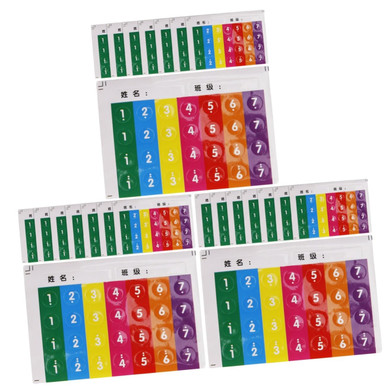 Toyvian 24 Pcs Pan Flute Note Stickers Percussion Supplies Label Tabs ...