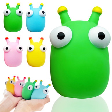 Grass Worm Stress Balls for Kids Popping Eyes Squeeze Toys (1-Pack ...